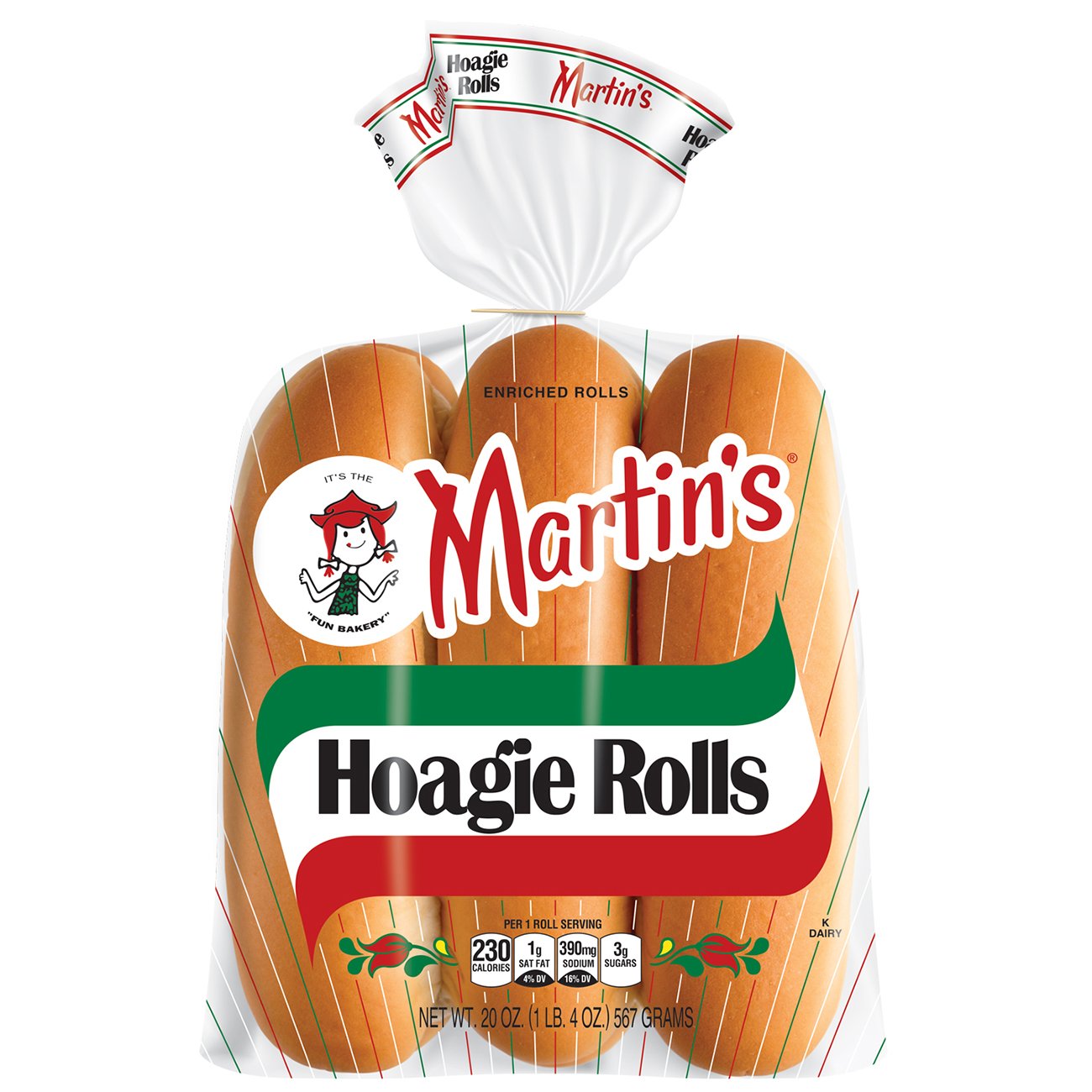 Martin's Unseeded Hoagie Rolls - Shop Buns & rolls at H-E-B