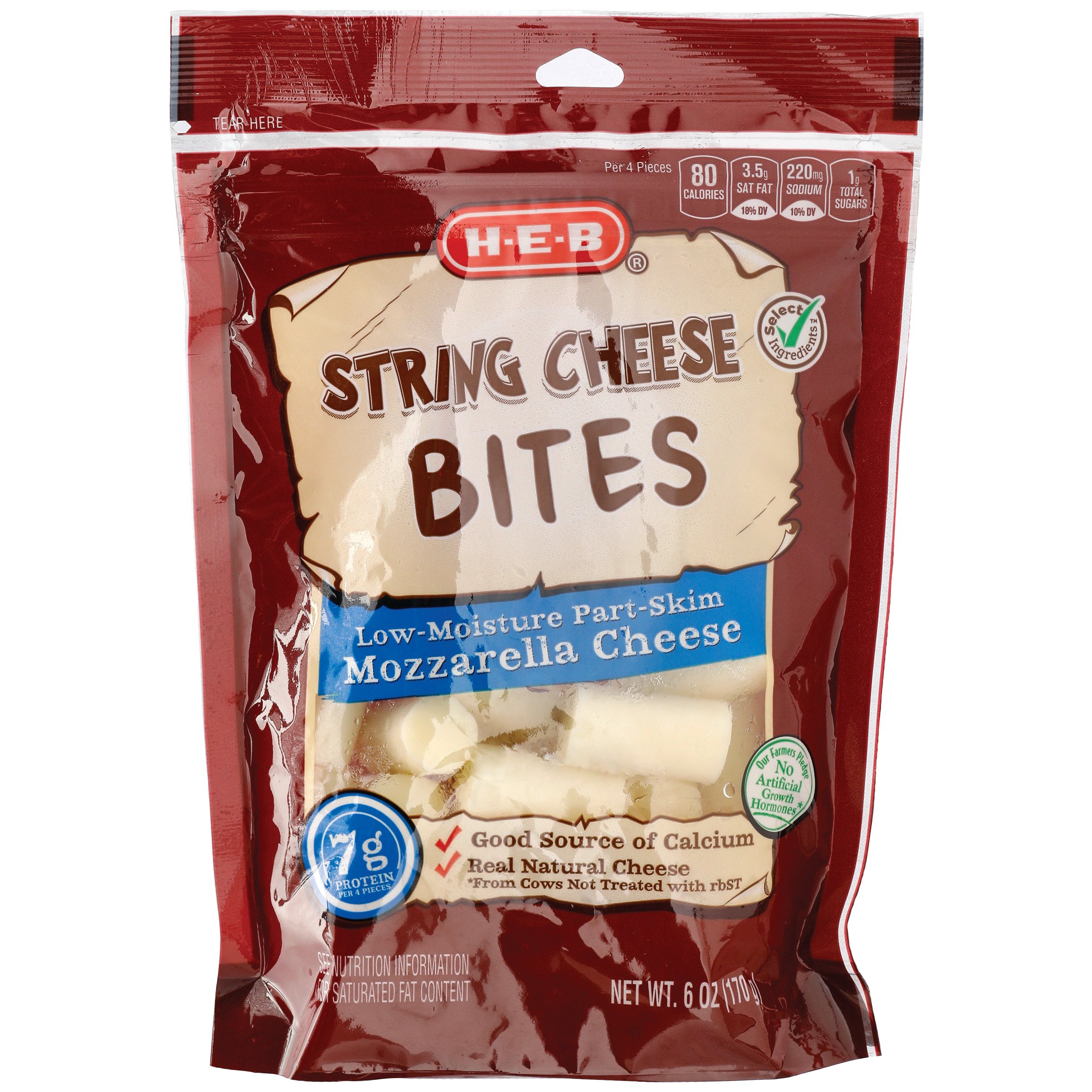 Heb Mozzarella Mini String Cheese Bites | Fig App