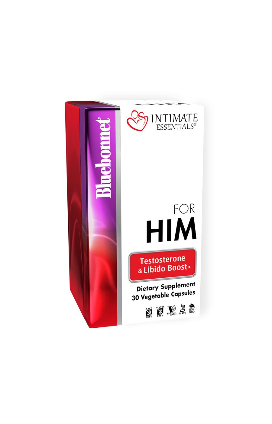 Bluebonnet Intimate Essentials For Him Testosterone & Libido Boost ...