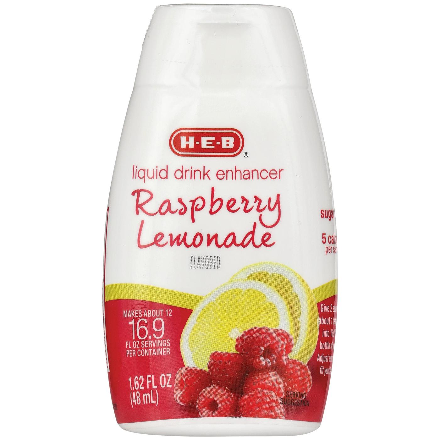 H-E-B Raspberry Lemonade Liquid Drink Enhancer - Shop Mixes & flavor ...