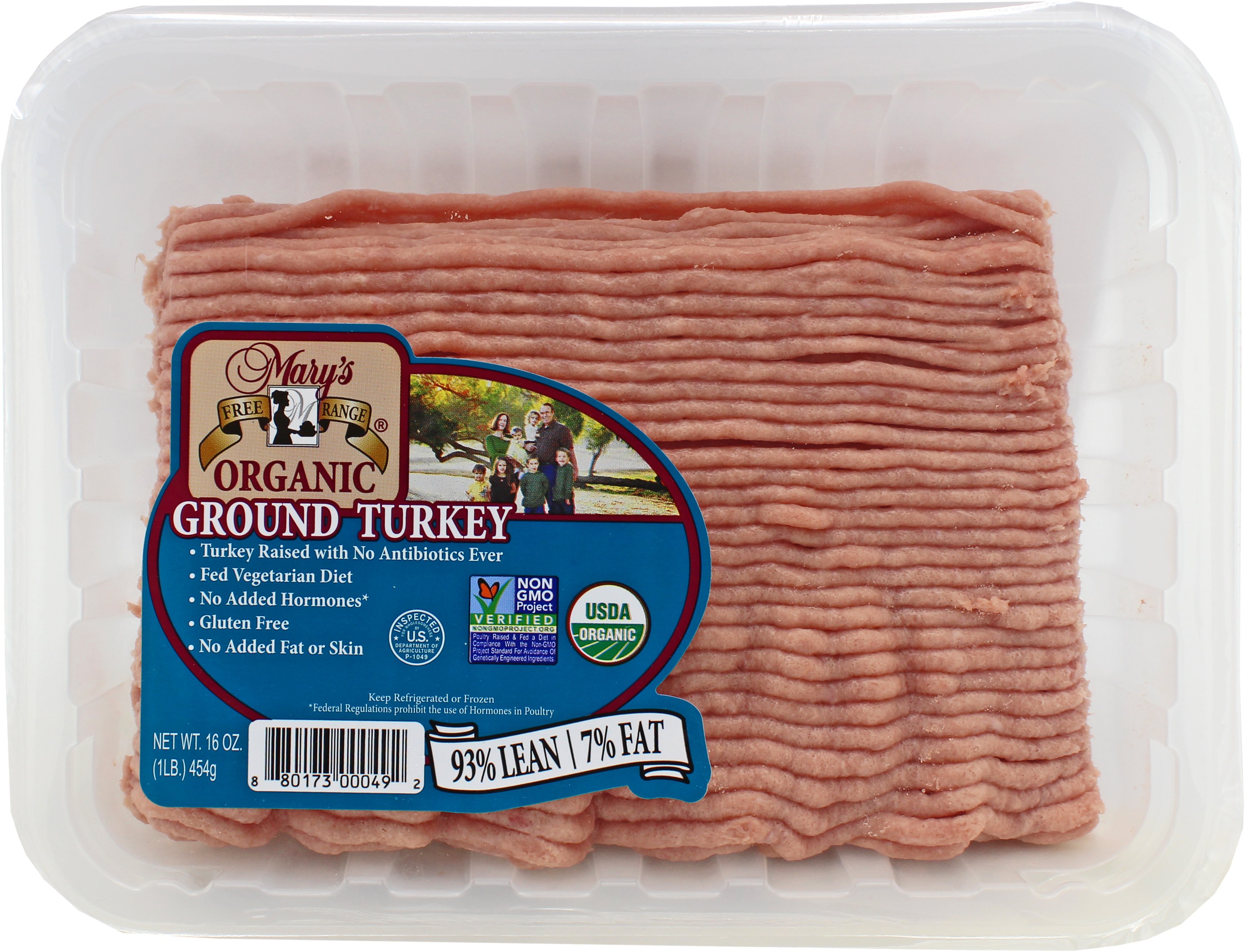 Mary's Organic 93% Lean Ground Turkey, 1 lb | Central Market - Really ...