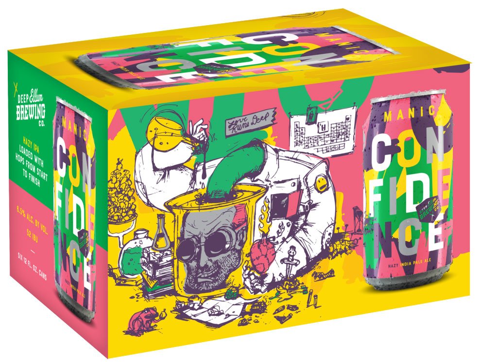 Deep Ellum Manic Confidence Hazy IPA Beer 12 oz Cans - Shop Beer & Wine ...