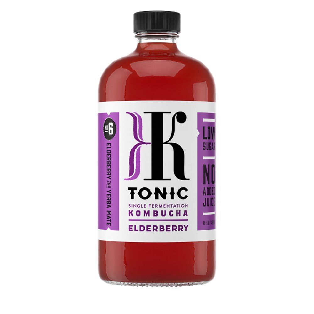 K Tonic Elderberry Kombucha - Shop Tea at H-E-B