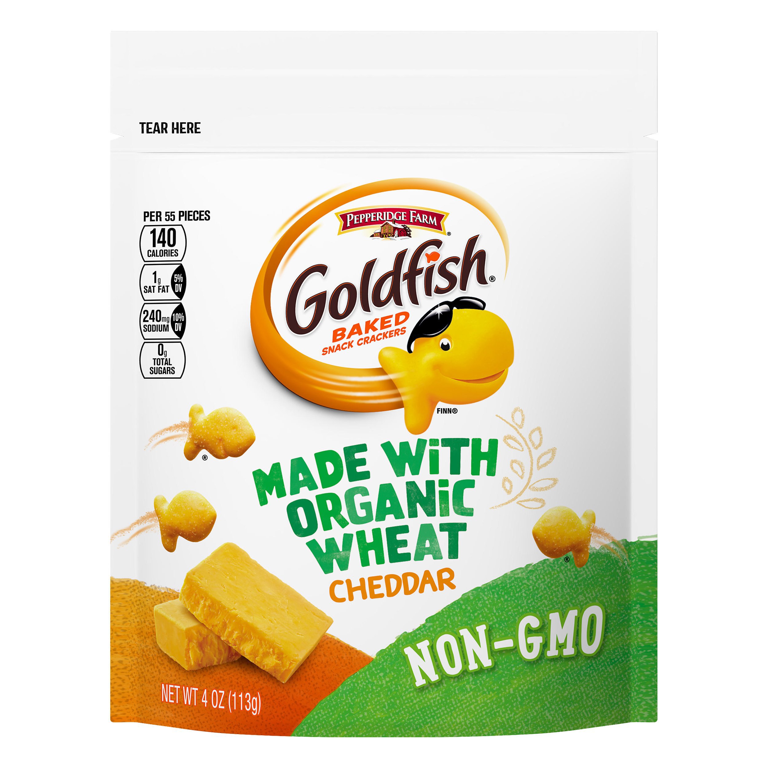 Pepperidge Farm Goldfish Organic Cheddar Baked Snack Crackers - Shop ...