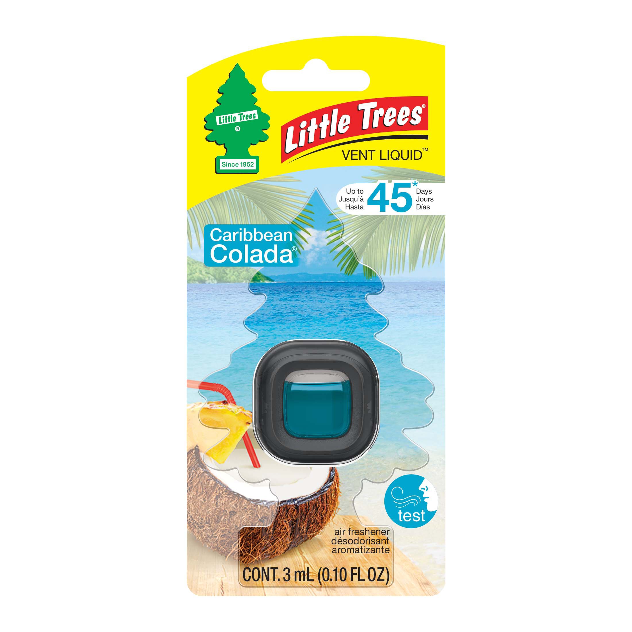 Little Trees Vent Liquid Vent Liquid Air Freshener - Caribbean Colada ...