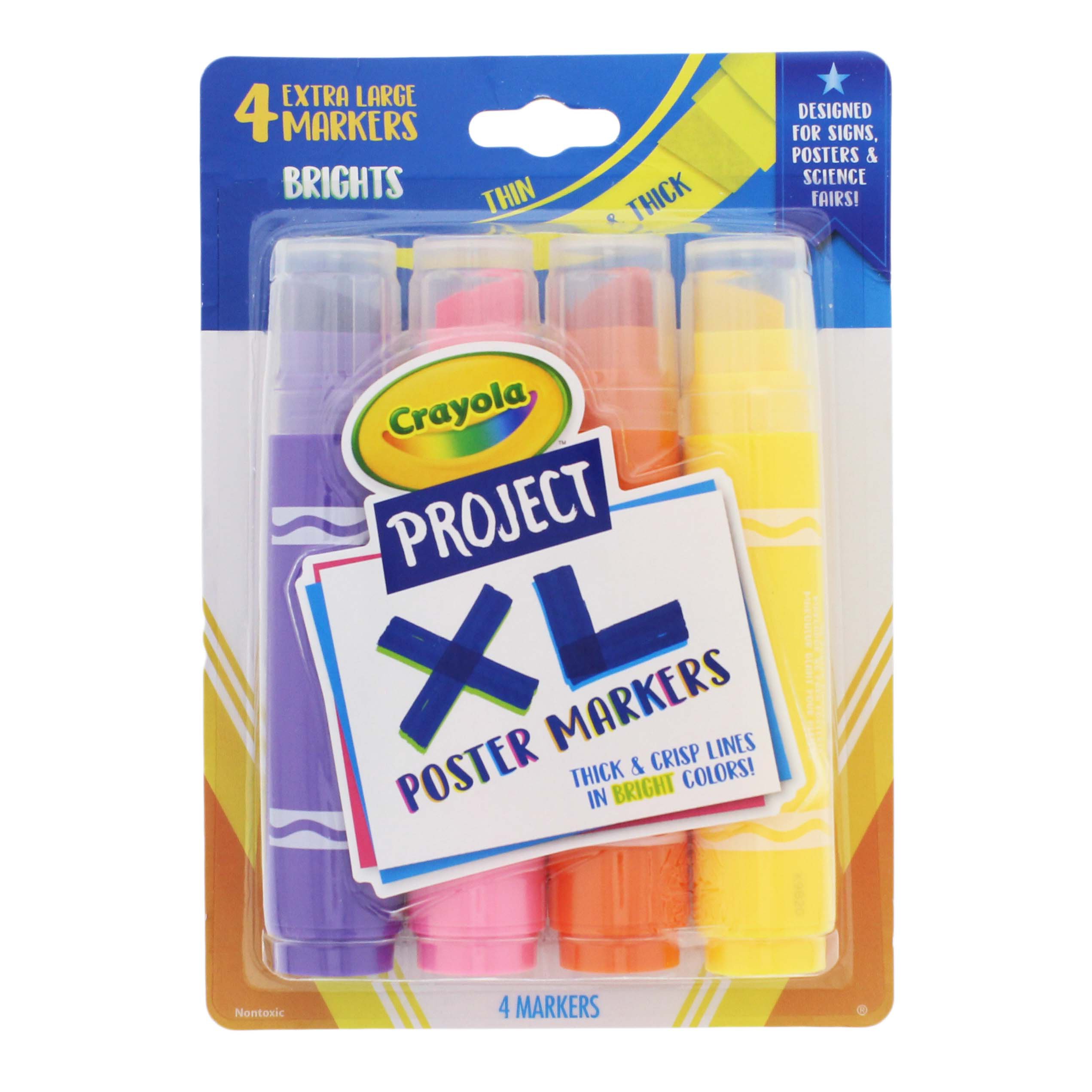 Crayola Project Bright XL Poster Markers - Shop Highlighters & dry ...