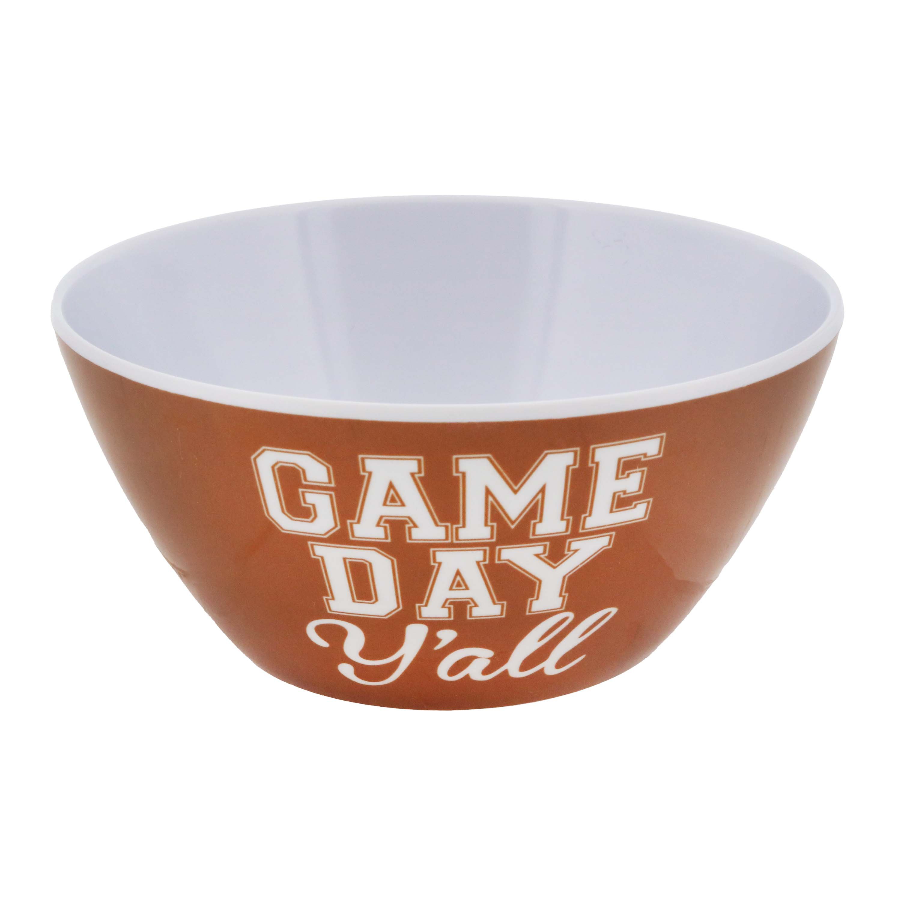 All About U Game Day Y'all Melamine Football Bowl - Shop Bowls at H-E-B