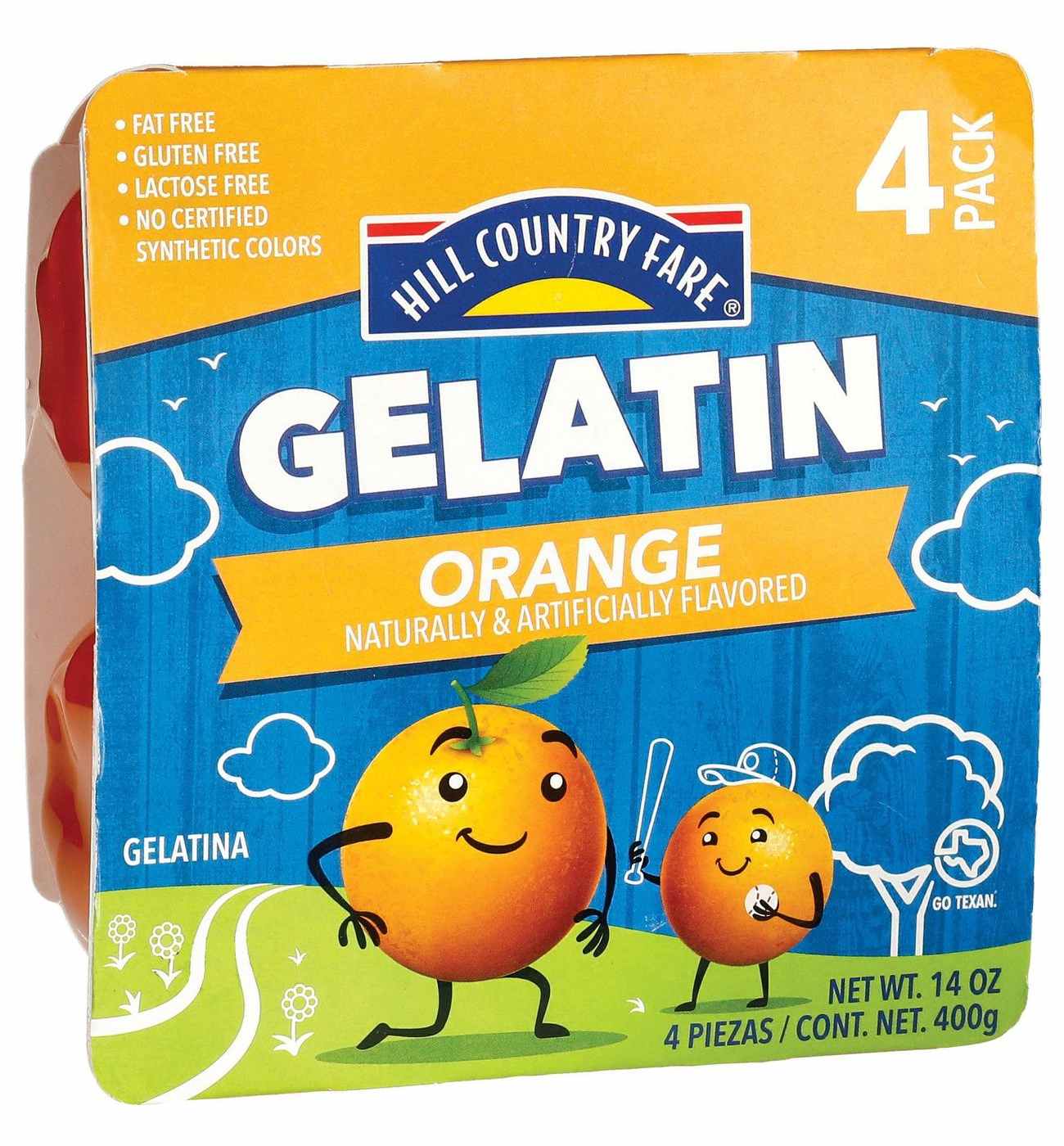 Hill Country Fare Orange Gelatin Cups - Shop Pudding & gelatin at H-E-B