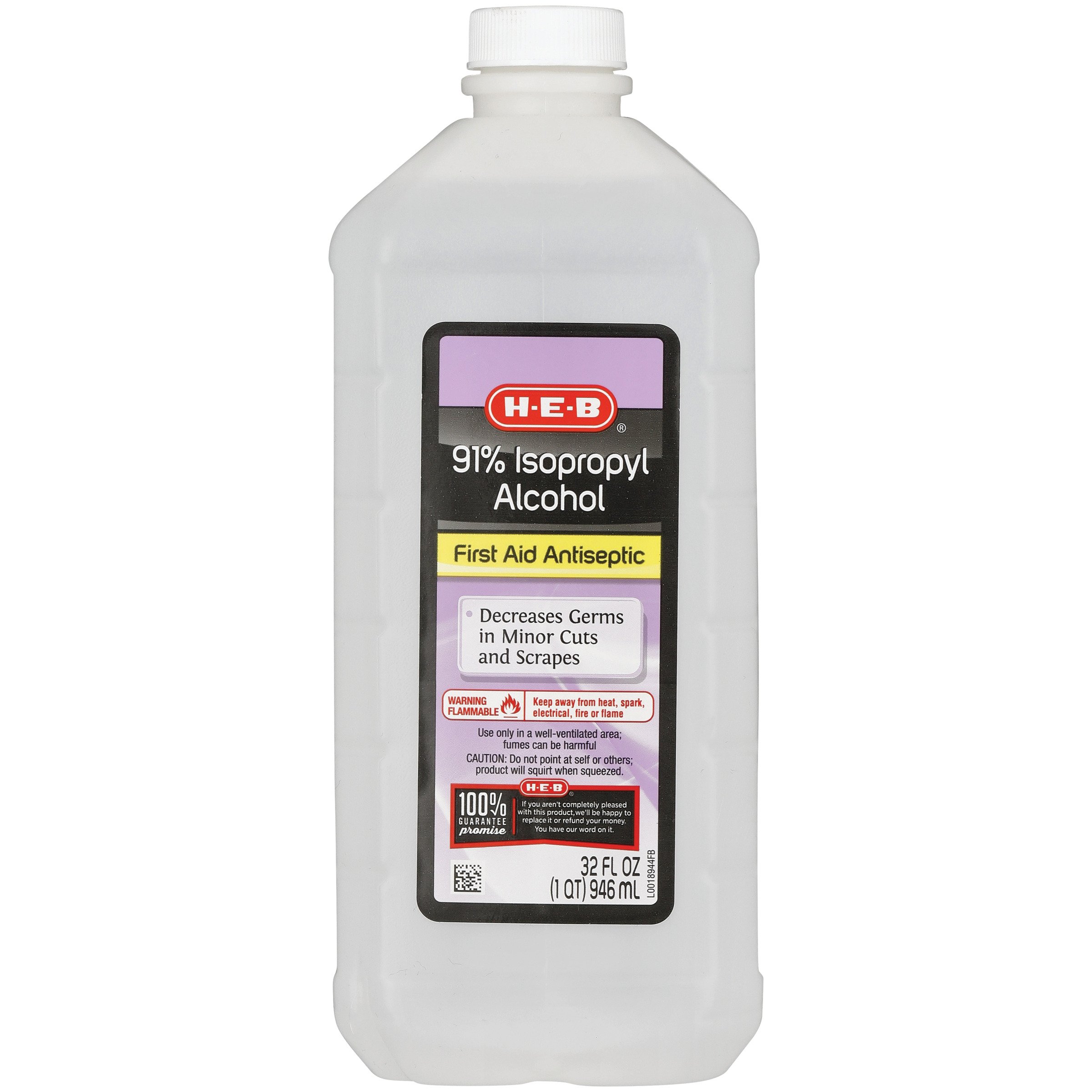 H-E-B 91% Isopropyl Alcohol - Shop Antiseptics & antibiotics at H-E-B