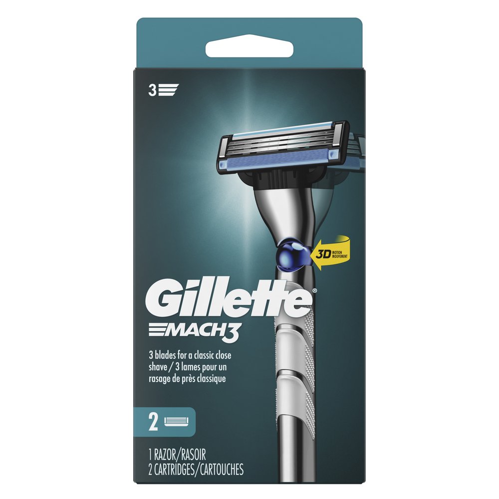 Gillette Mach3 3D Razor + 2 Blade Refills - Shop Razors & blades at H-E-B