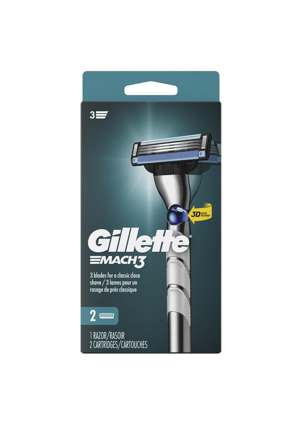 Gillette Mach3 3D Razor + 2 Blade Refills - Shop Razors & blades at H-E-B