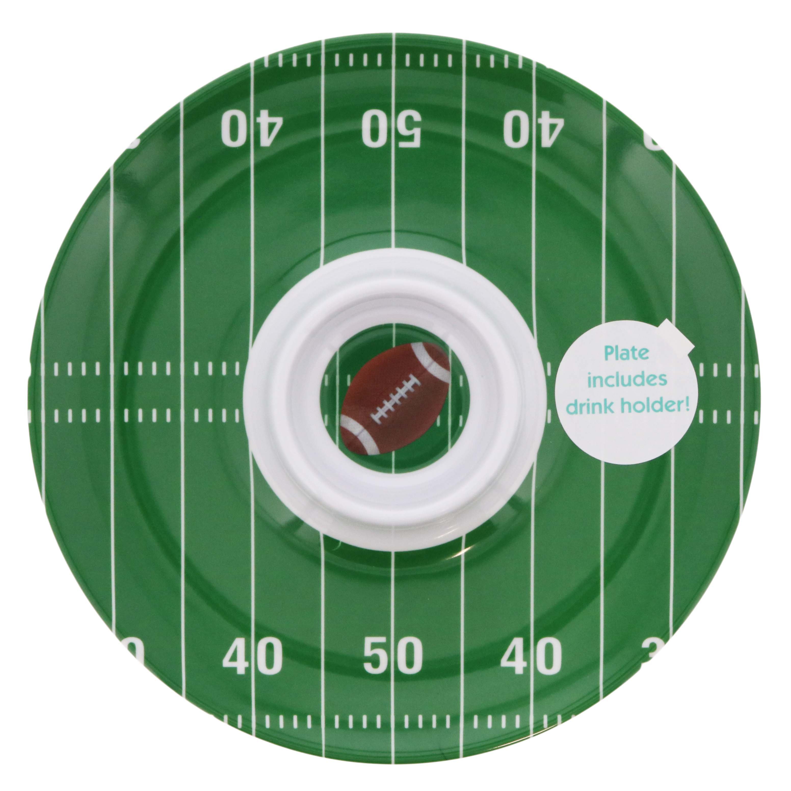 All About U Melamine Tailgate Plate & Can Holder - Shop Plates at H-E-B