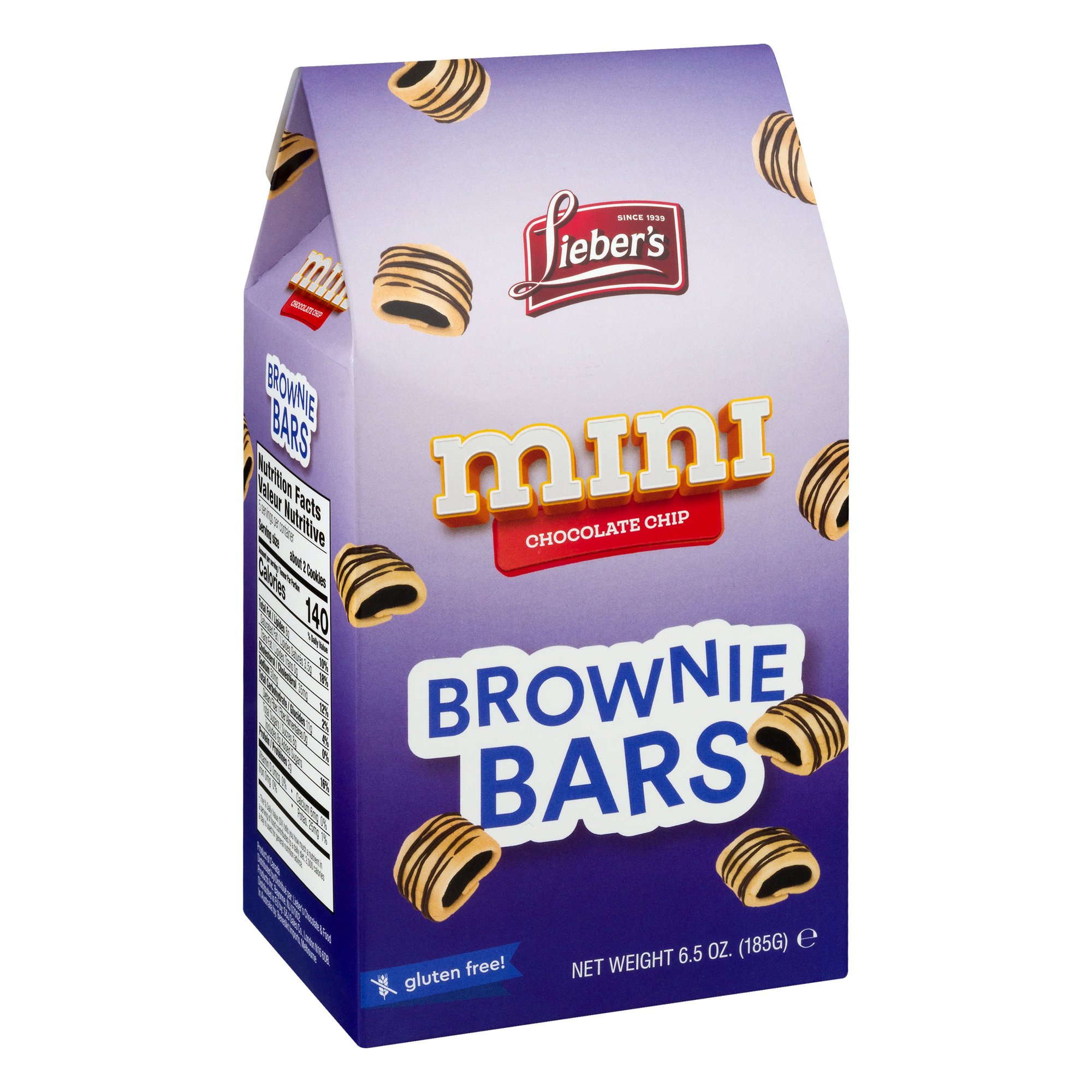 Lieber's Mini Chocolate Chip Brownie Bars - Shop Cookies at H-E-B