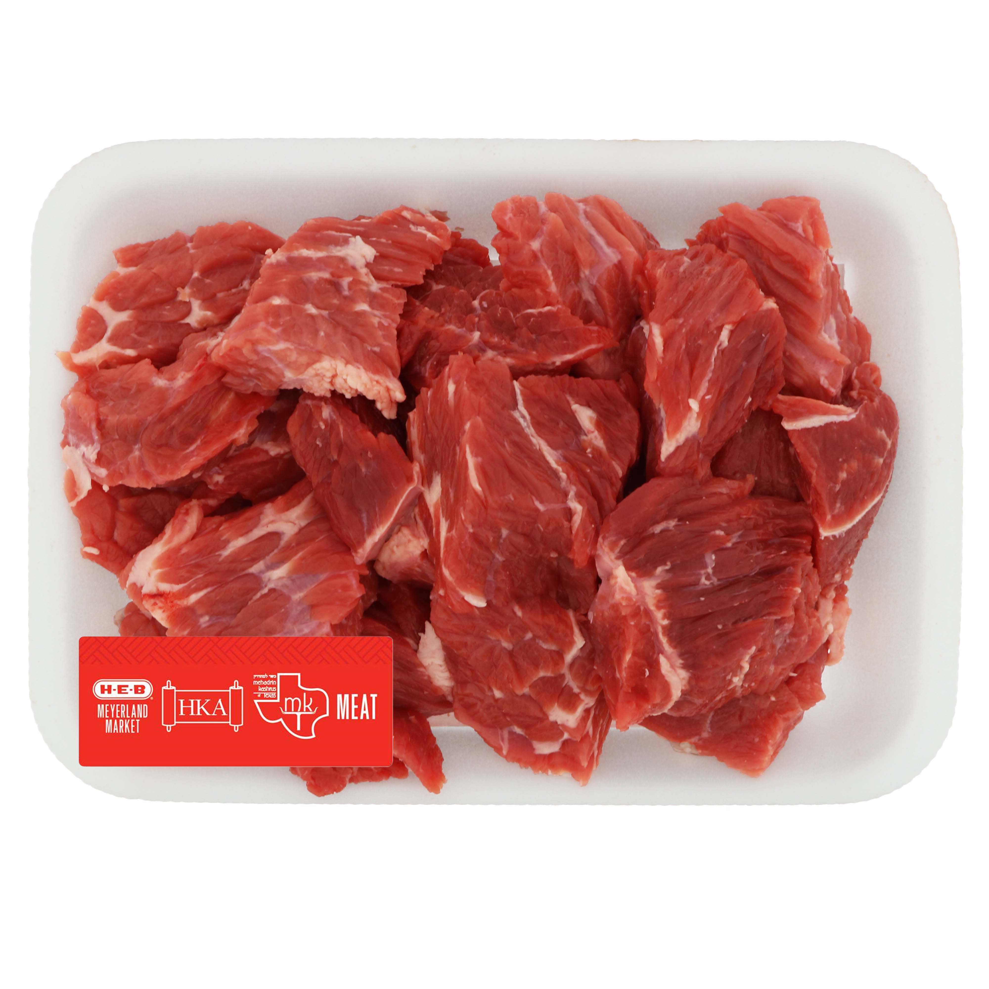 H-E-B Kosher Beef Stew Meat Boneless - Shop Beef at H-E-B
