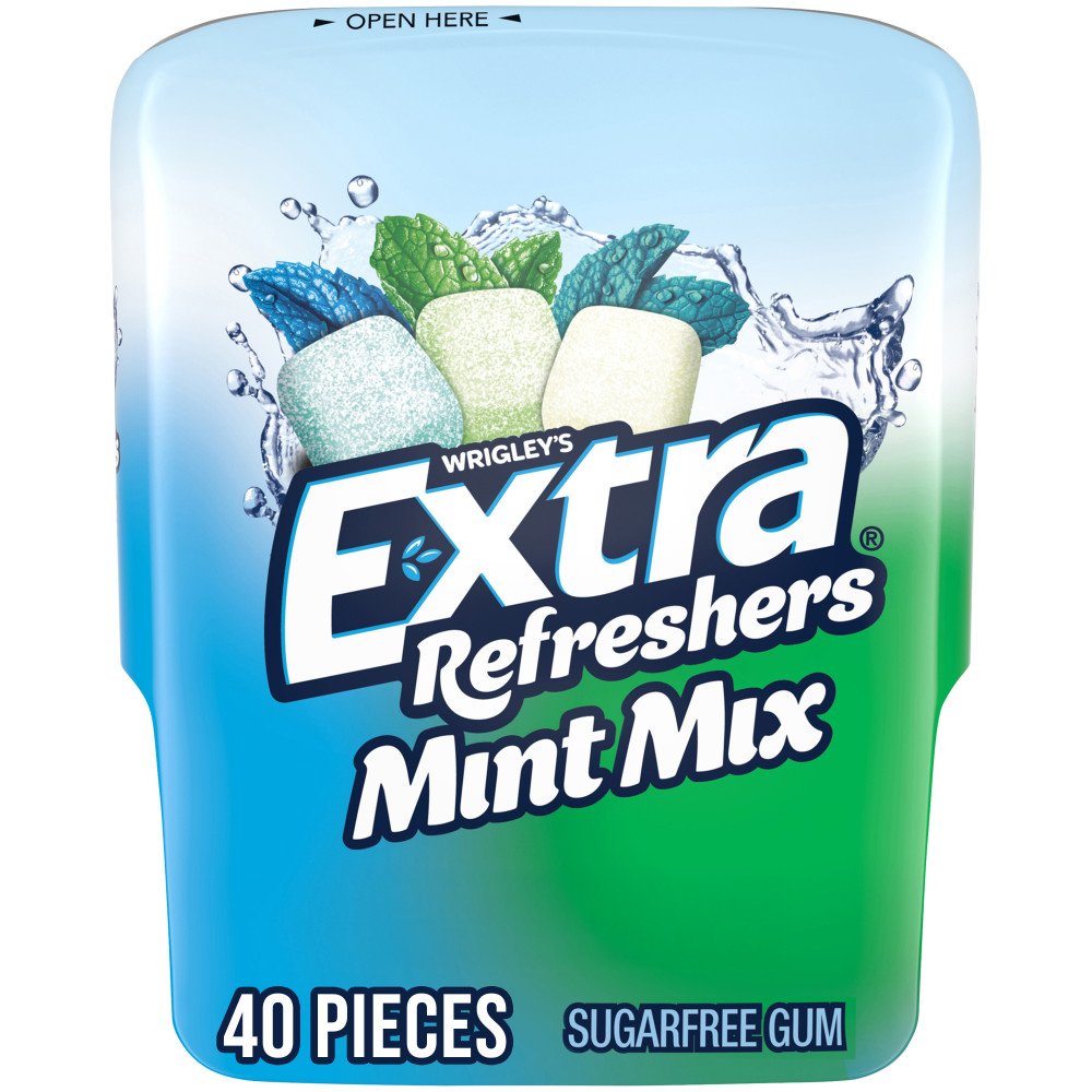 Extra Gum Refreshers Mint Mix Sugar Free Chewing Gum - Shop Gum & mints ...