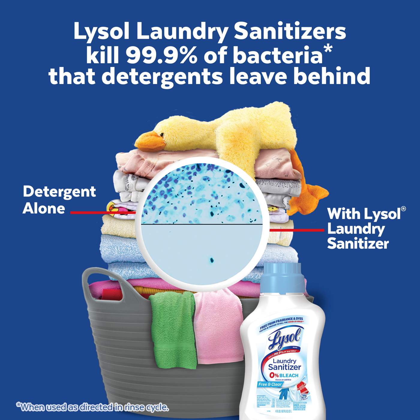 Lysol Free & Clear Laundry Sanitizer - Shop Fresheners at H-E-B