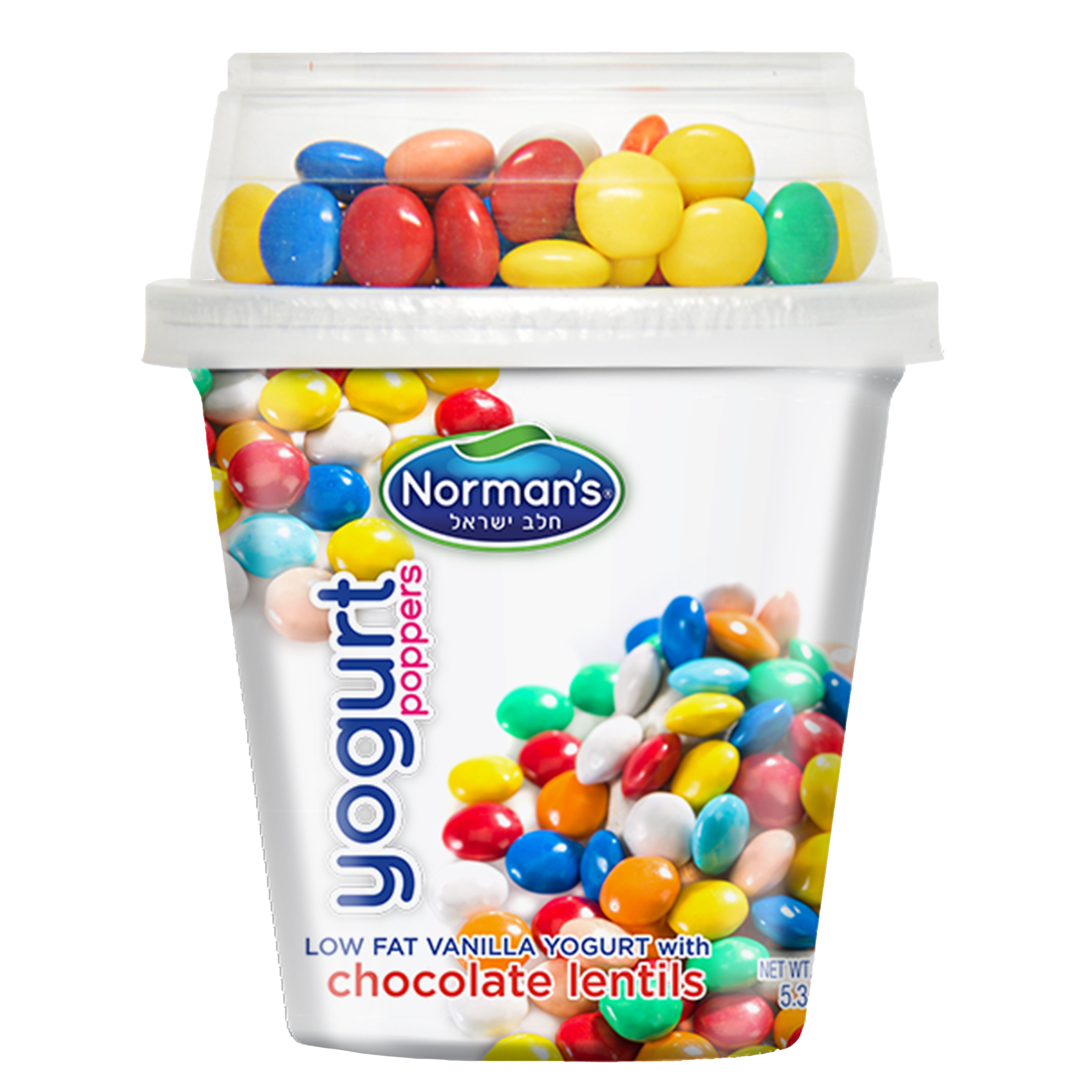 Norman's Low Fat Vanilla with Chocolate Lentils Yogurt Poppers - Shop ...