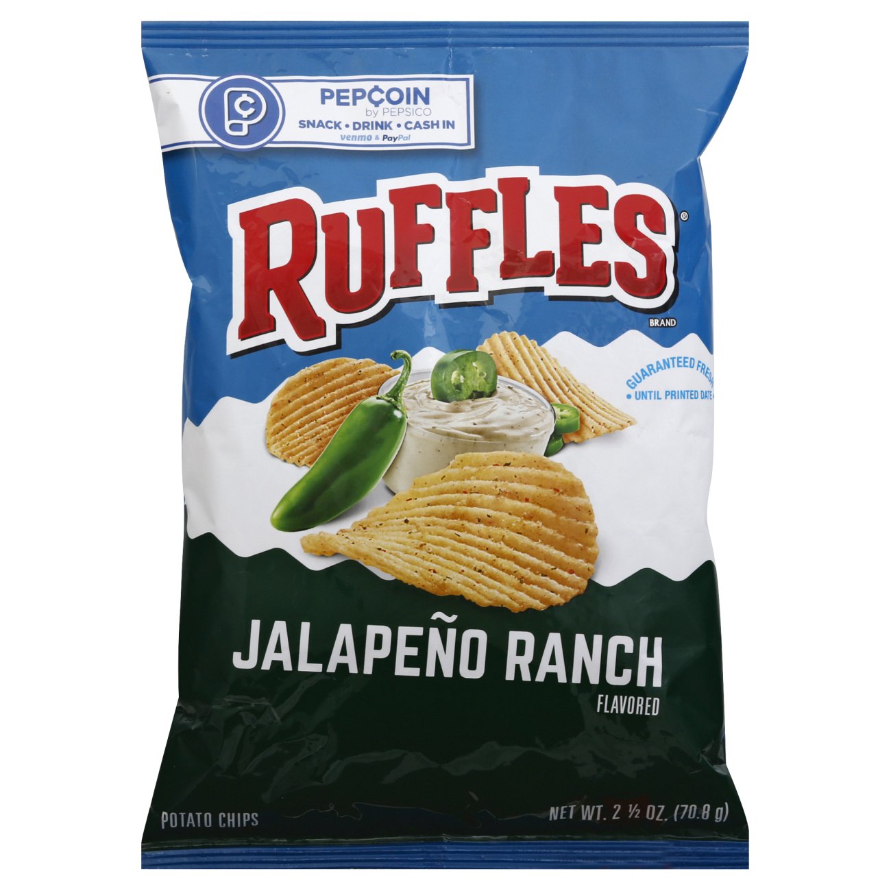 Ruffles Jalapeno Ranch Potato Chips - Shop Chips at H-E-B