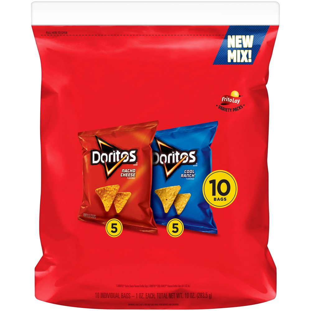 Frito Lay Doritos Mix Variety Pack - Shop Chips at H-E-B