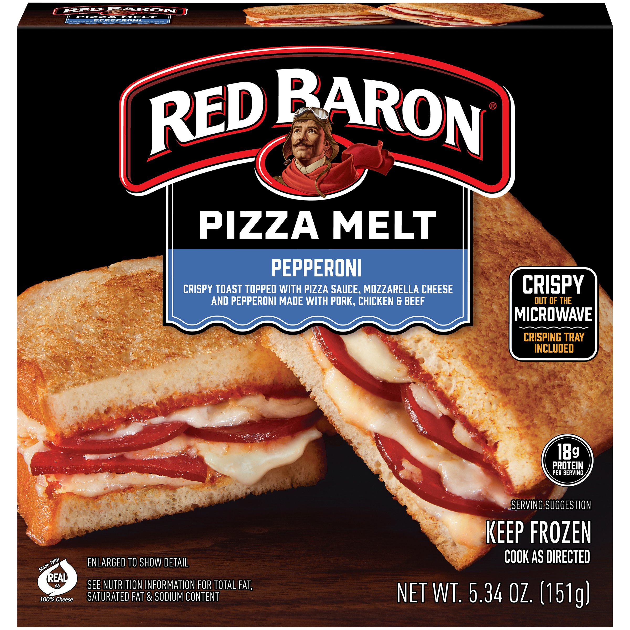 Red Baron Pepperoni Pizza Melt - Shop Meals & Sides at H-E-B