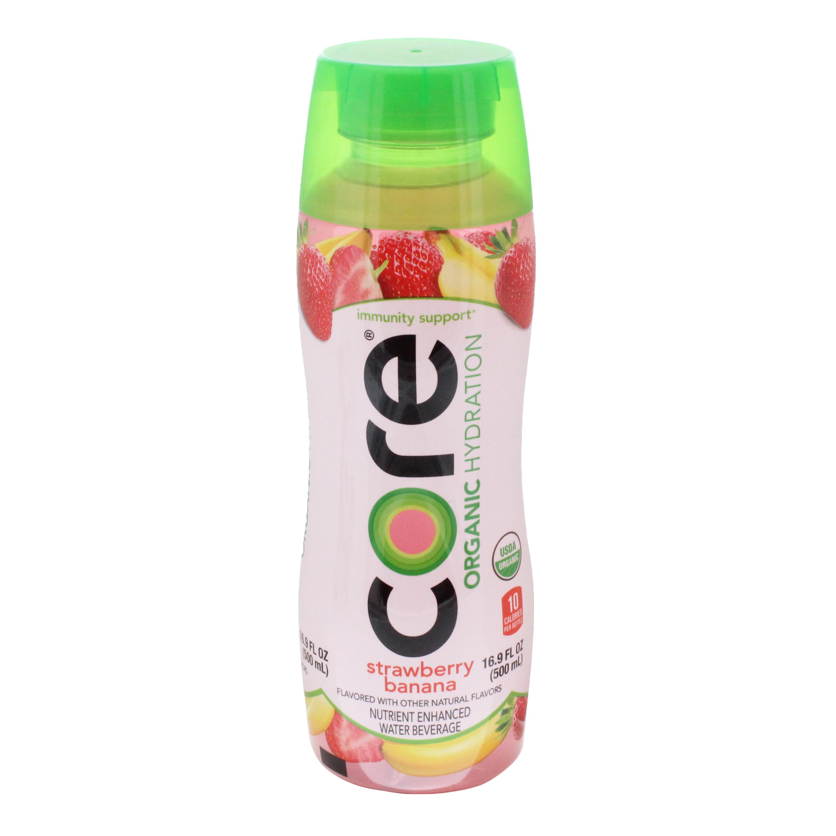 Core Organic Strawberry Banana Enhanced Water - Shop Sports & Energy ...
