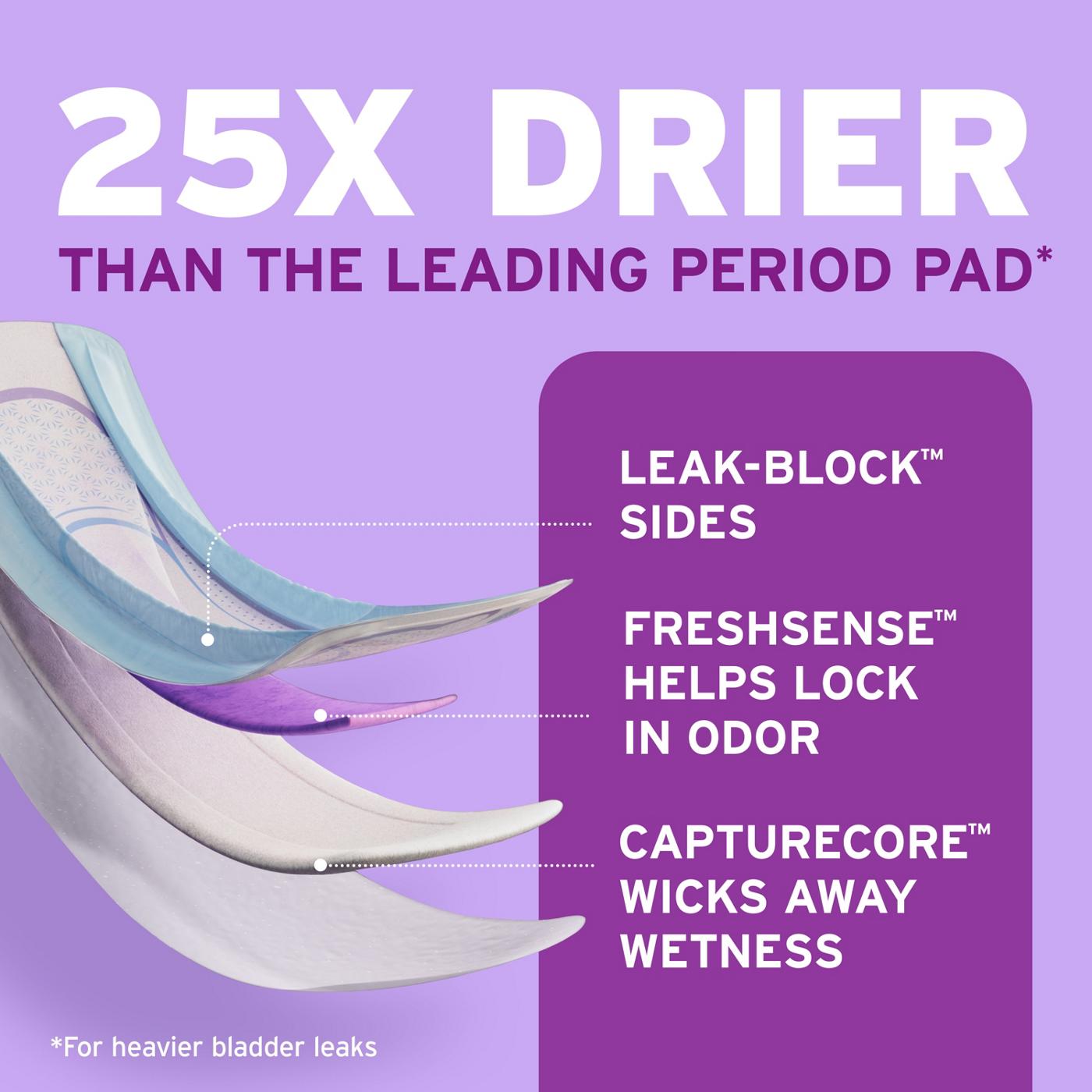 Poise Ultra Thin Incontinence Pads - Moderate, Regular - Shop ...