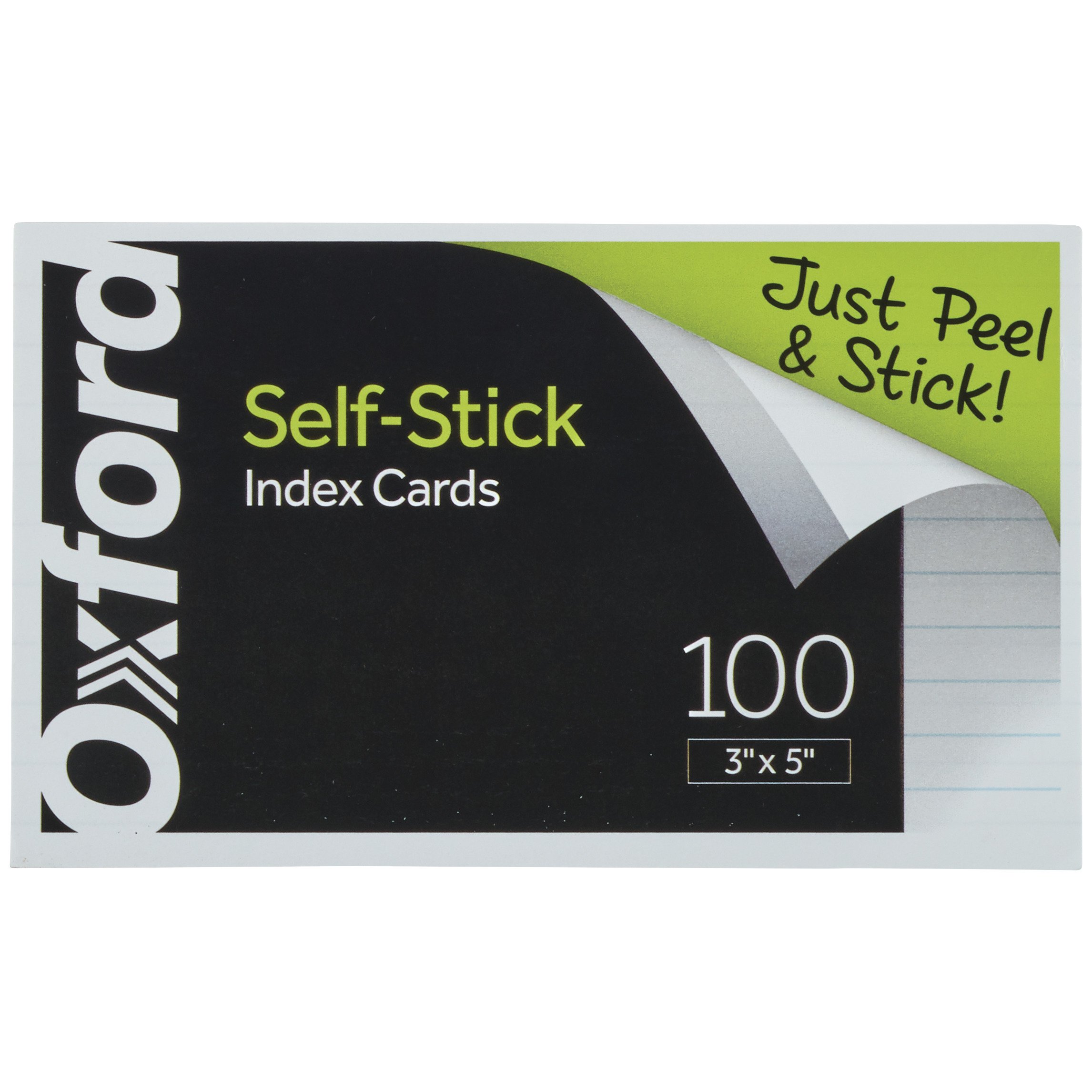 Oxford Self-Stick Ruled White Index Cards, 3 x 5 in. - Shop Sticky ...