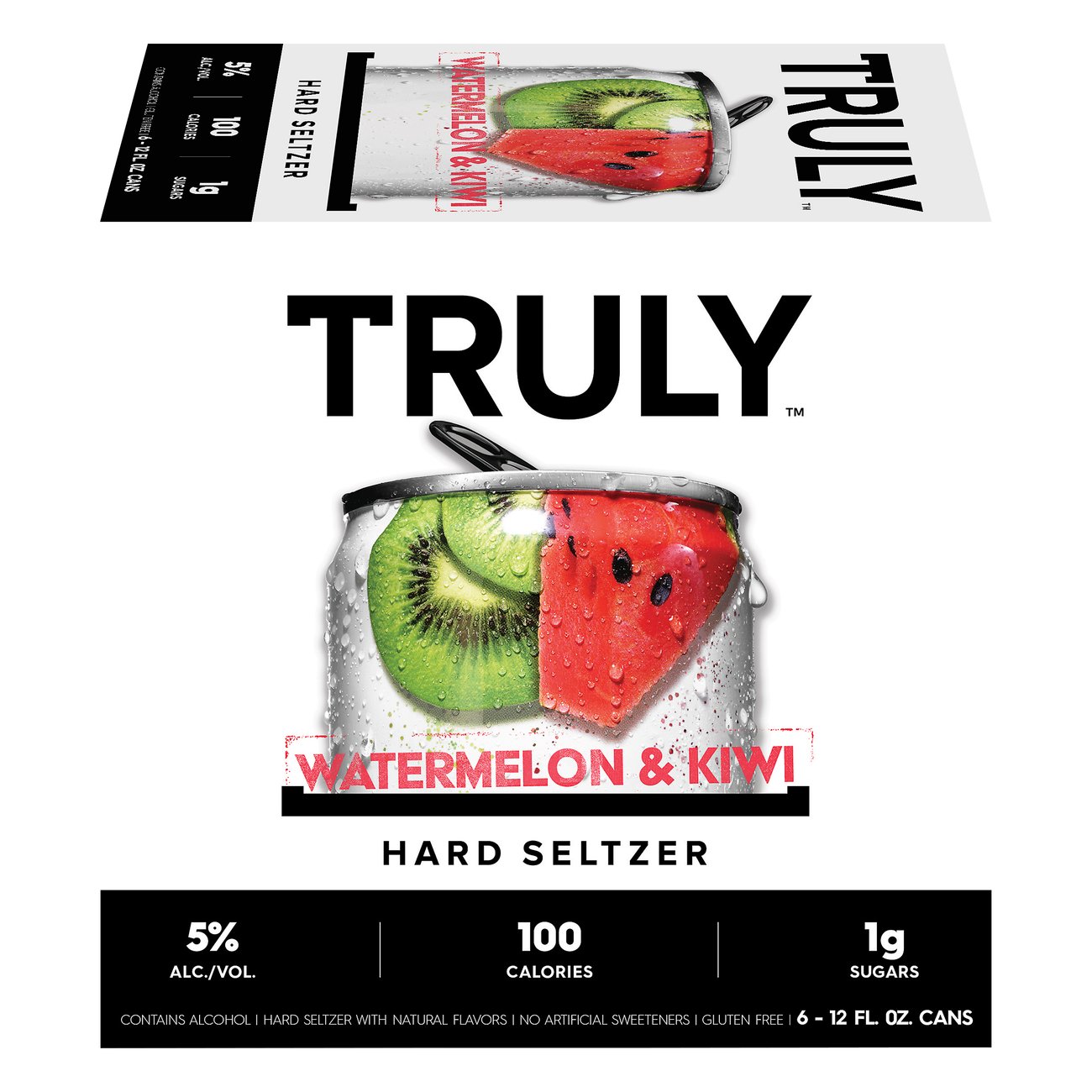 Truly Watermelon & Kiwi Hard Seltzer 12 oz Cans - Shop Malt beverages ...
