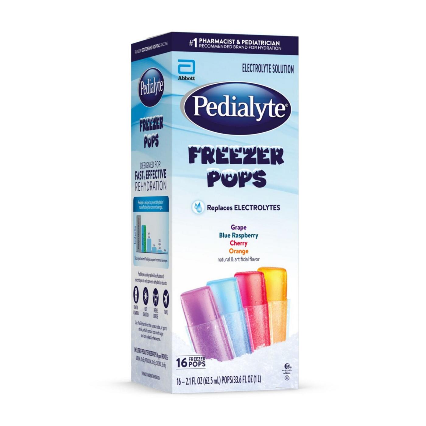 Pedialyte Electrolyte Solution Freezer Pops - Variety Pack - Grape ...