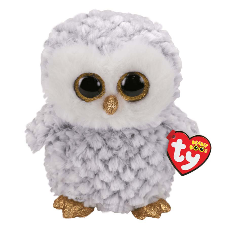 ty Owlette - White & Gray Owl Beanie Boos Plush - Shop Toys at H-E-B