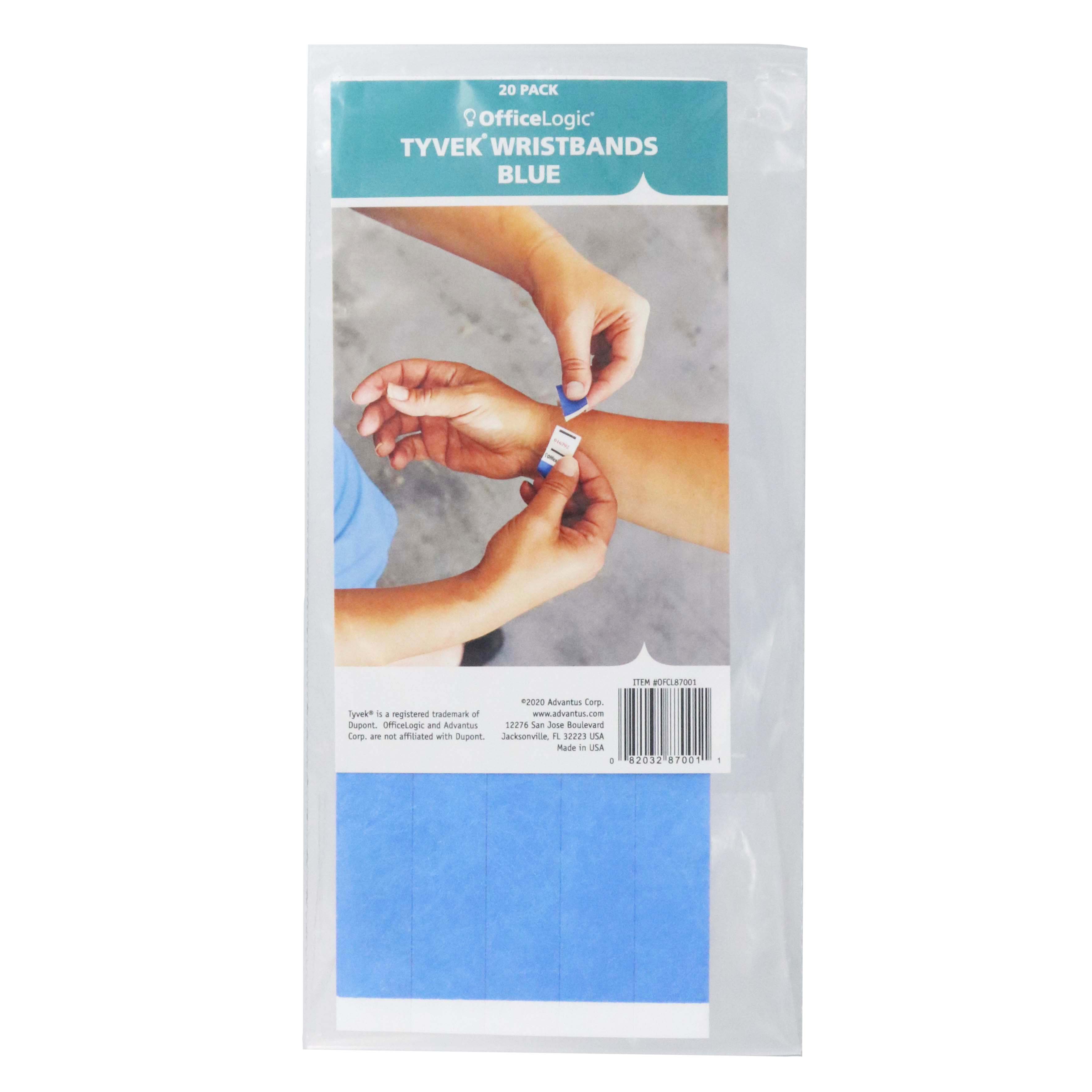 Office Logic Tyvek Blue Paper Wristbands - Shop Tools & equipment at H-E-B