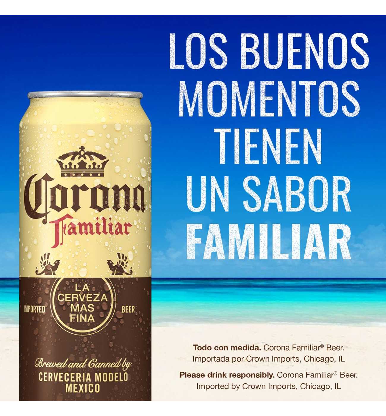 Corona Familiar Mexican Lager Import Beer 24 oz Can - Shop Beer at H-E-B