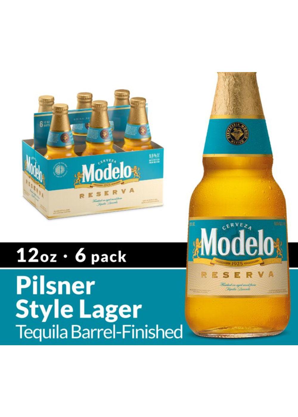 Modelo Reserva Tequila Barrel Mexican Lager Beer 12 oz Bottles - Shop ...