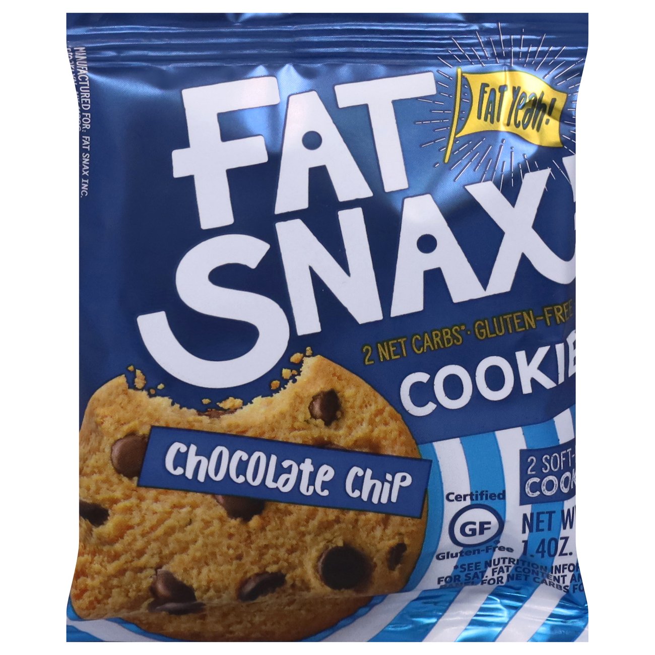 Fat Snax Cookies - Chocolate Chip - Shop Diet & fitness at H-E-B