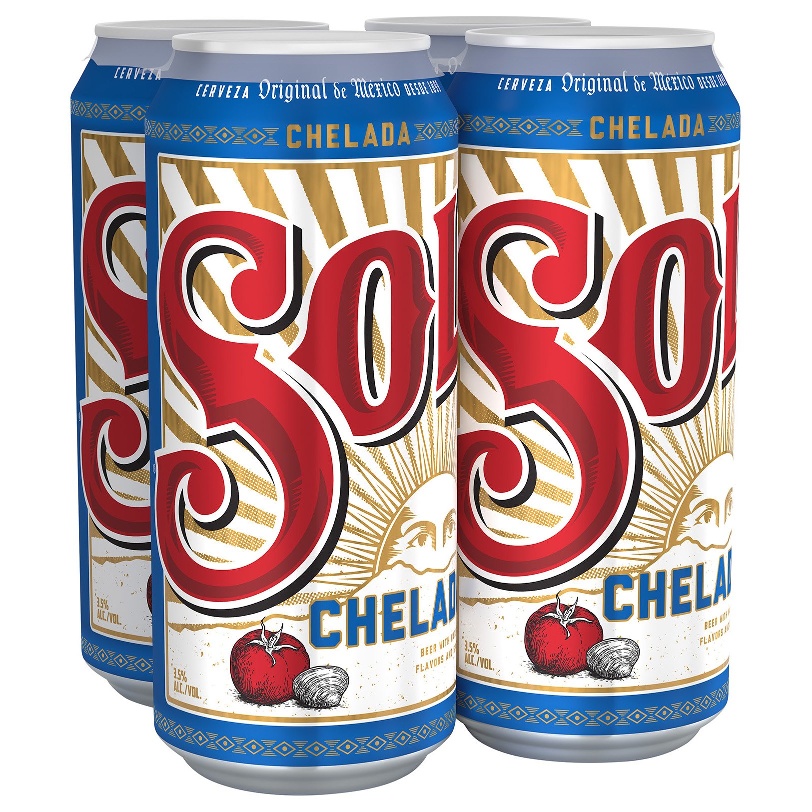Sol Chelada 16 oz Cans - Shop Beer & Wine at H-E-B