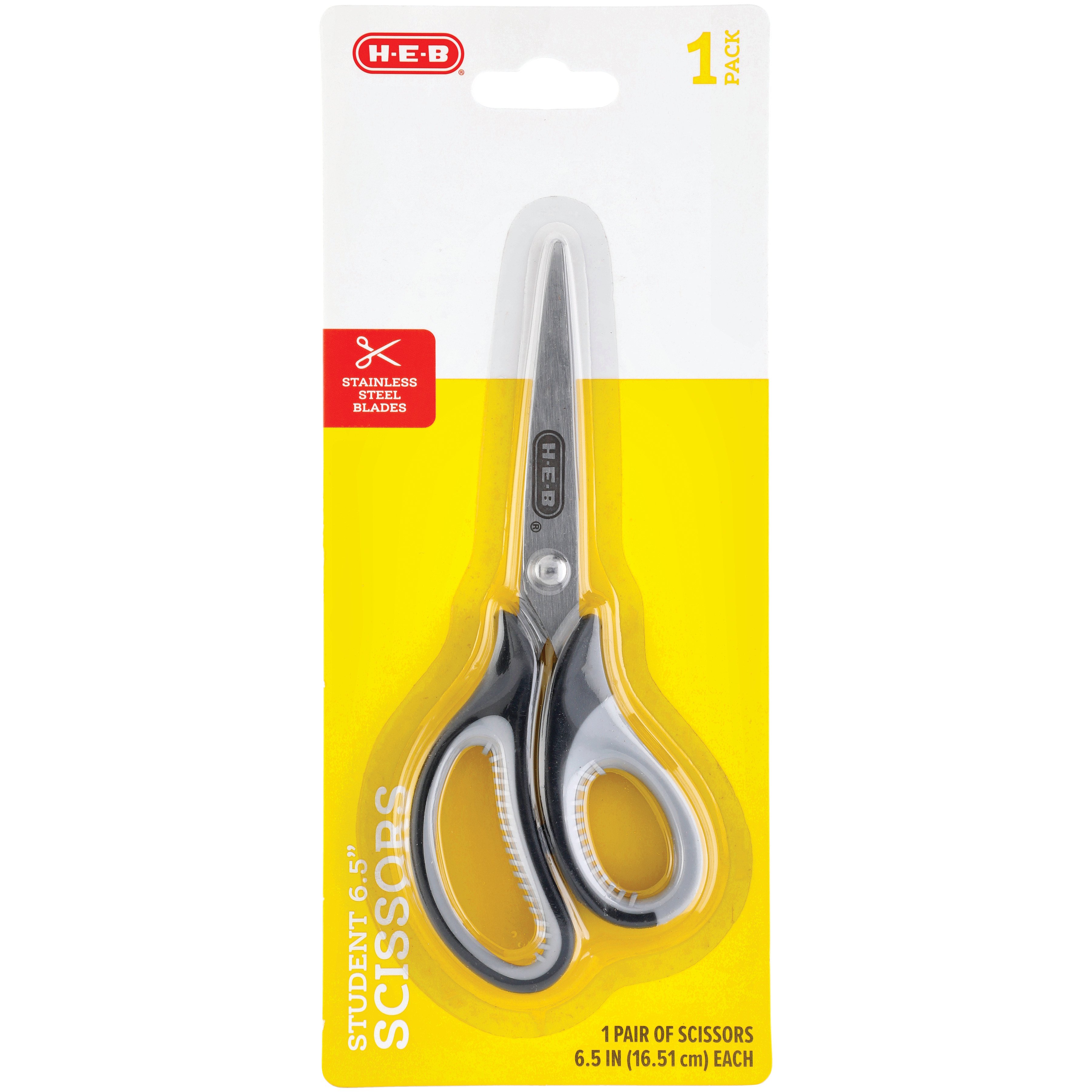 H-E-B Student Stainless Steel Scissors - Black - Shop Tools & equipment ...