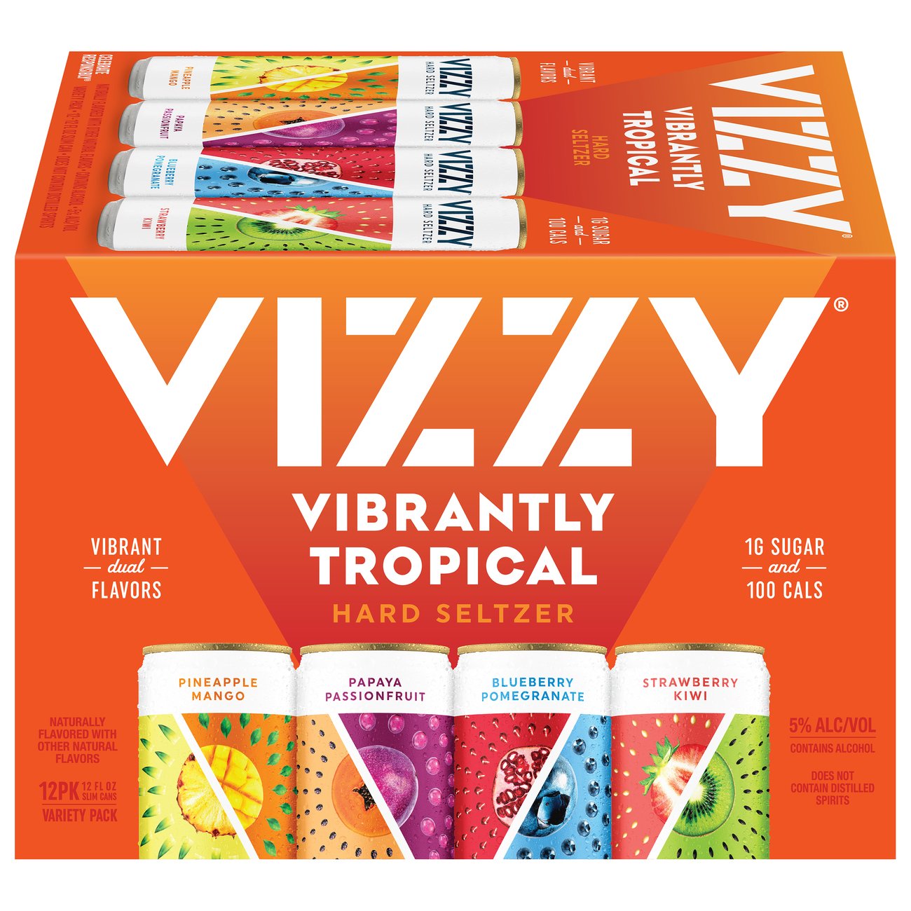 Vizzy Variety Pack Hard Seltzer 12 oz Cans - Shop Malt beverages ...