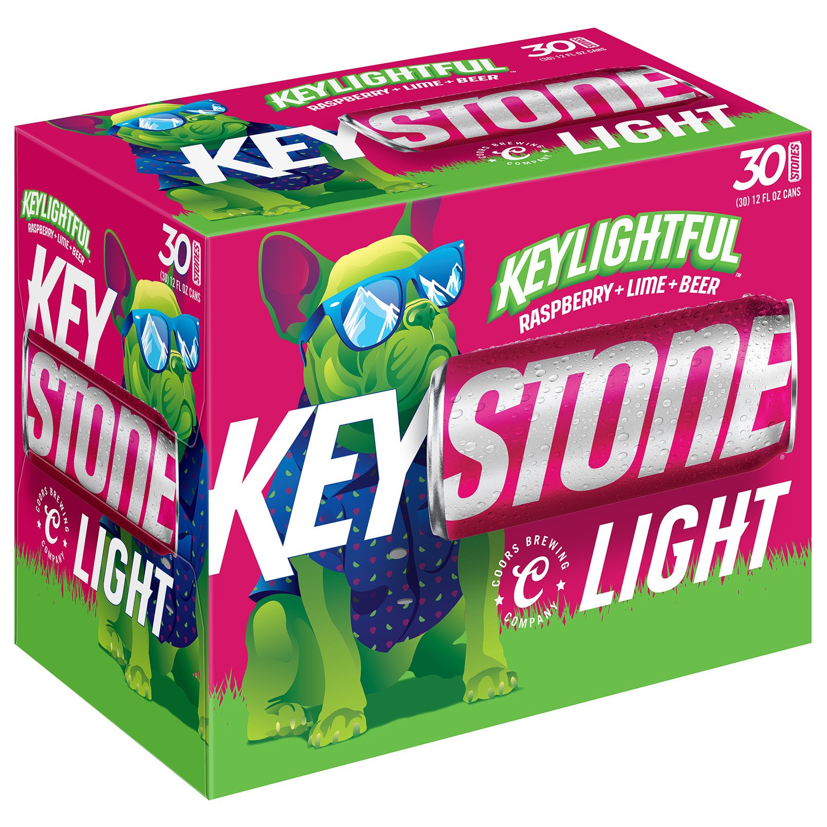 Keystone Keylightful Raspberry Lime Beer 12 oz Cans - Shop Beer at H-E-B