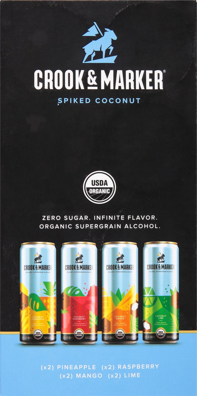 Crook & Marker Spiked Coconut Variety Pack 11.5 oz Cans - Shop Malt ...