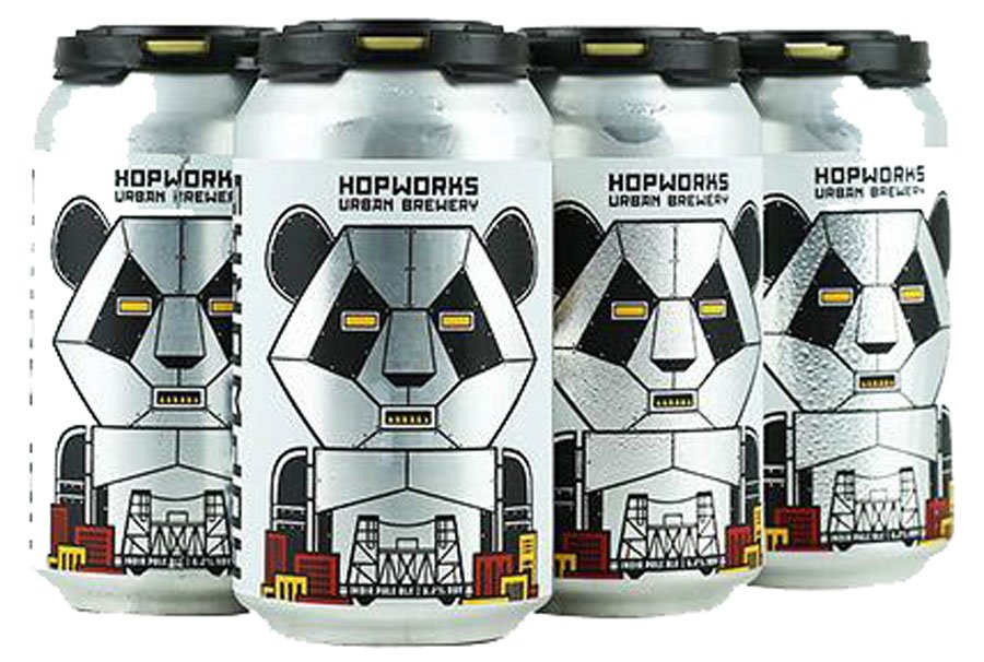 Hopworks Urban Brewery Robot Panda Hazy IPA Beer 12 oz Cans, 6 pk ...