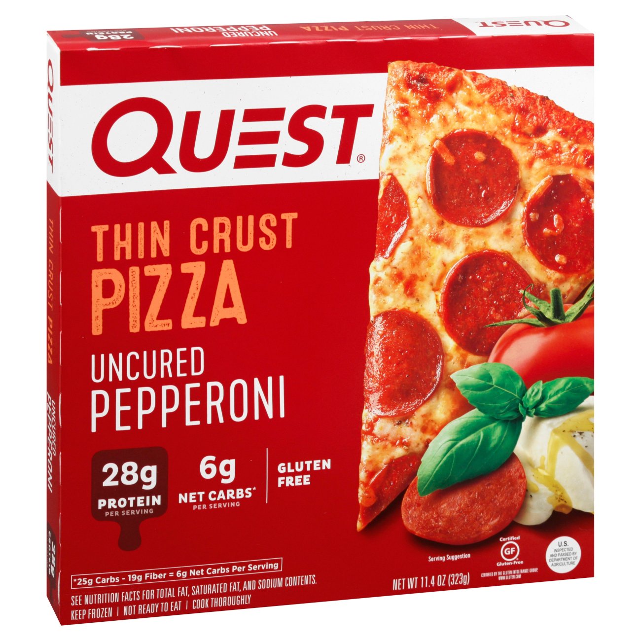 Quest Thin Crust Frozen Pizza - Uncured Pepperoni - Shop Pizza at H-E-B
