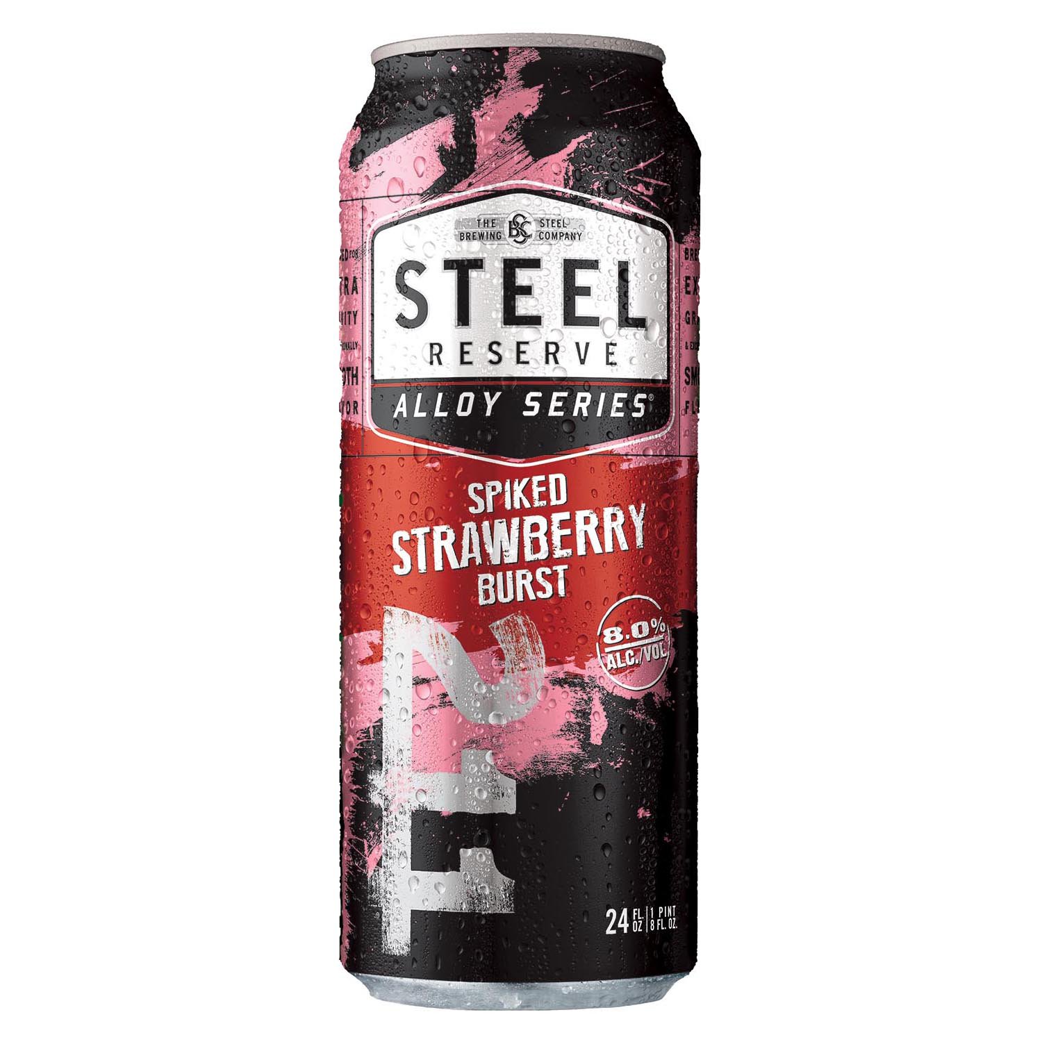 Steel Reserve Spiked Strawberry Burst - Shop Beer at H-E-B