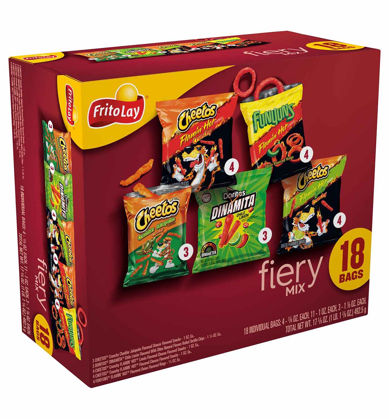 Frito Lay Fiery Mix Chips Multipack Bags - Shop Chips at H-E-B