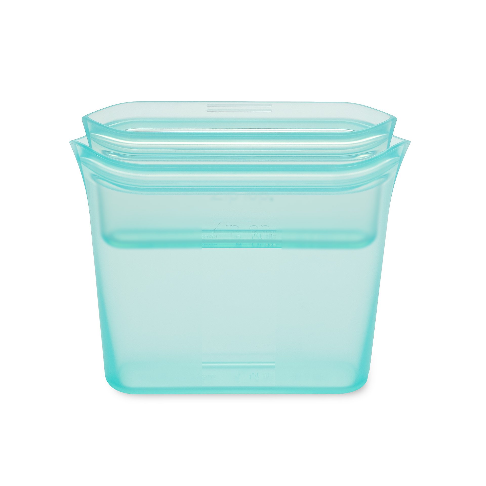Zip Top Teal Silicone Container Bag Set Shop Containers At H E B