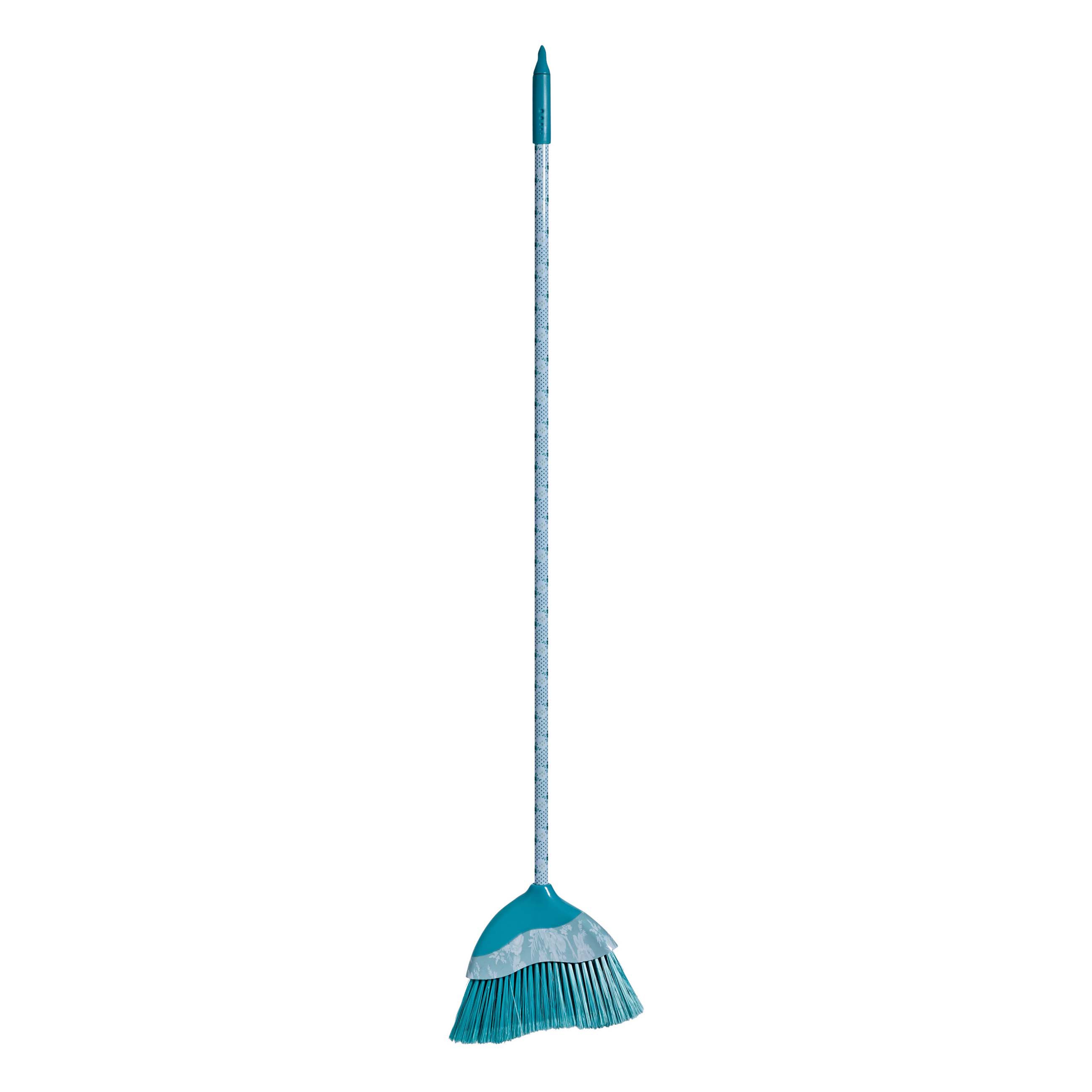 Laura Ashley Aqua Floral Angle Broom - Shop Brooms & dust mops at H-E-B