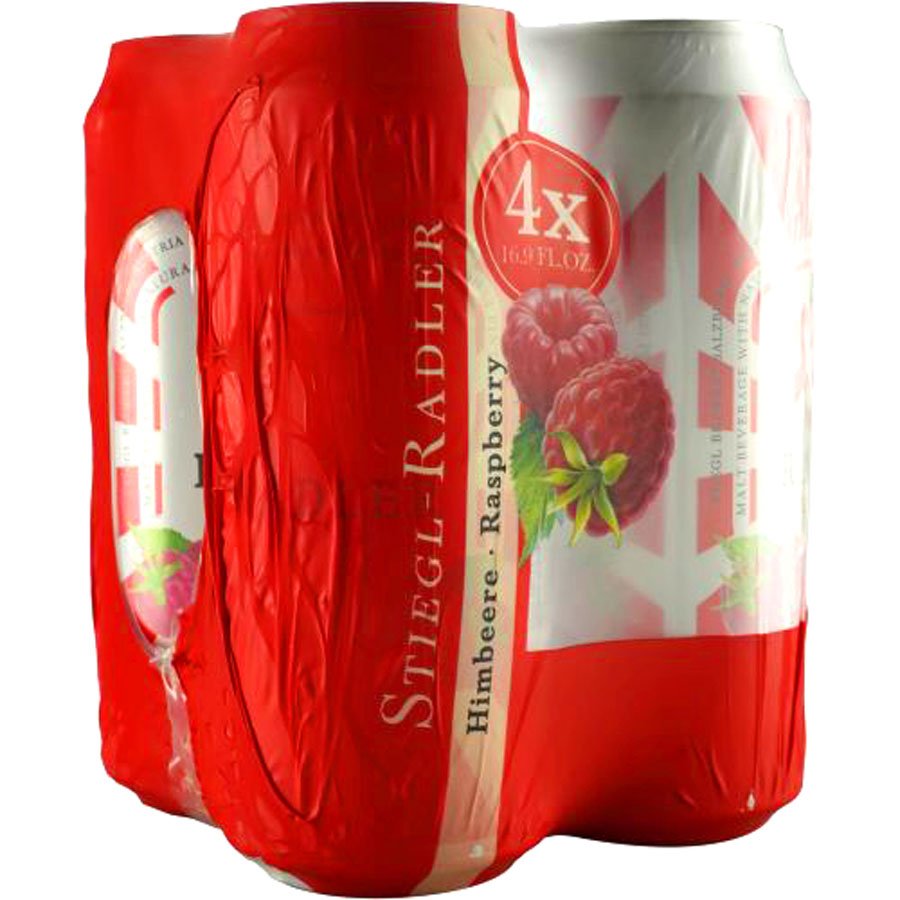 Stiegl Radler Himbeere Raspberry Beer 16.9 oz Cans - Shop Beer & Wine ...