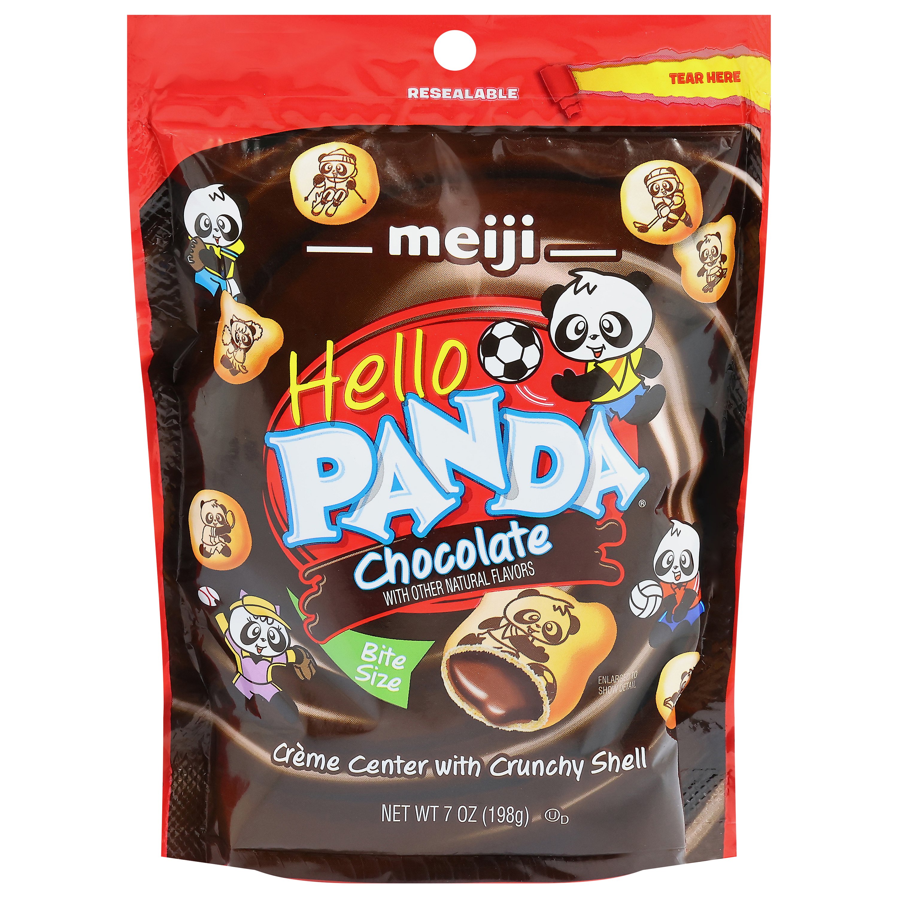 Meiji Hello Panda Bite-Size Crunchy Cookies - Chocolate - Shop Cookies at H-E-B