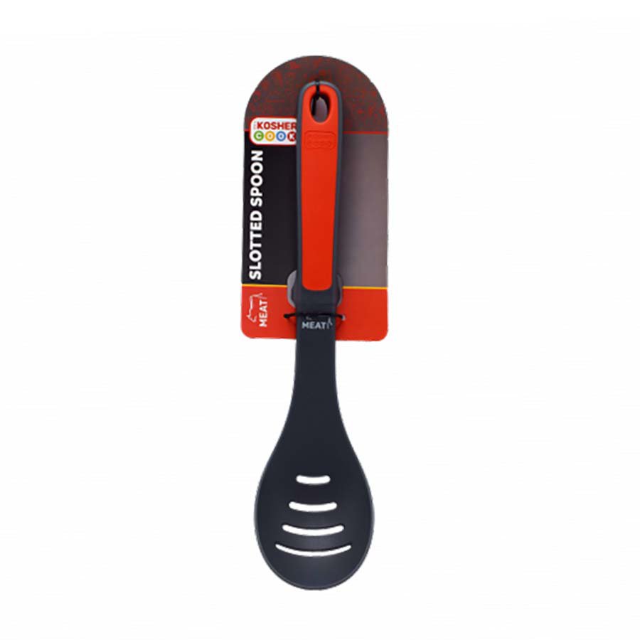 The Kosher Cook Meat Red Slotted Spoon - Shop Utensils & gadgets at H-E-B
