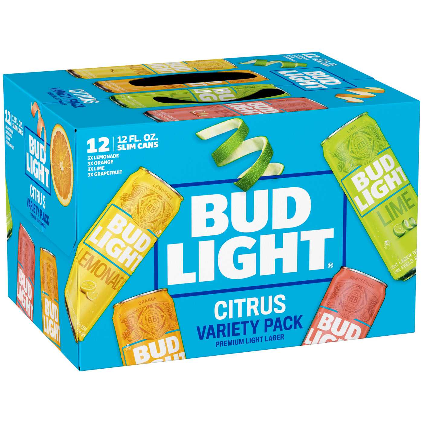 Bud Light Variety Pack Beer 12 oz Slim Cans - Shop Beer at H-E-B