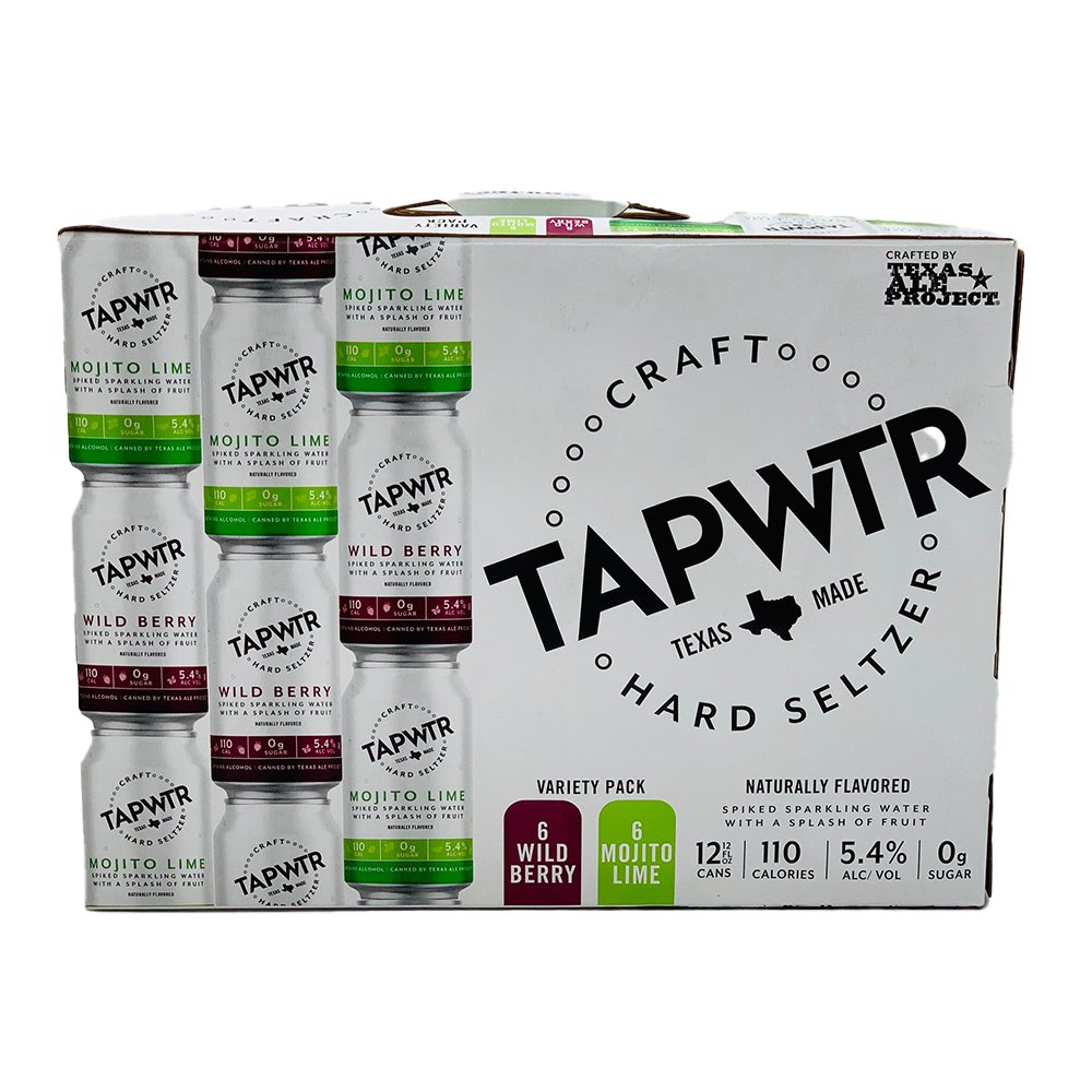 TAPWTR Variety Pack Craft Hard Seltzer 12 oz Cans - Shop Malt beverages ...